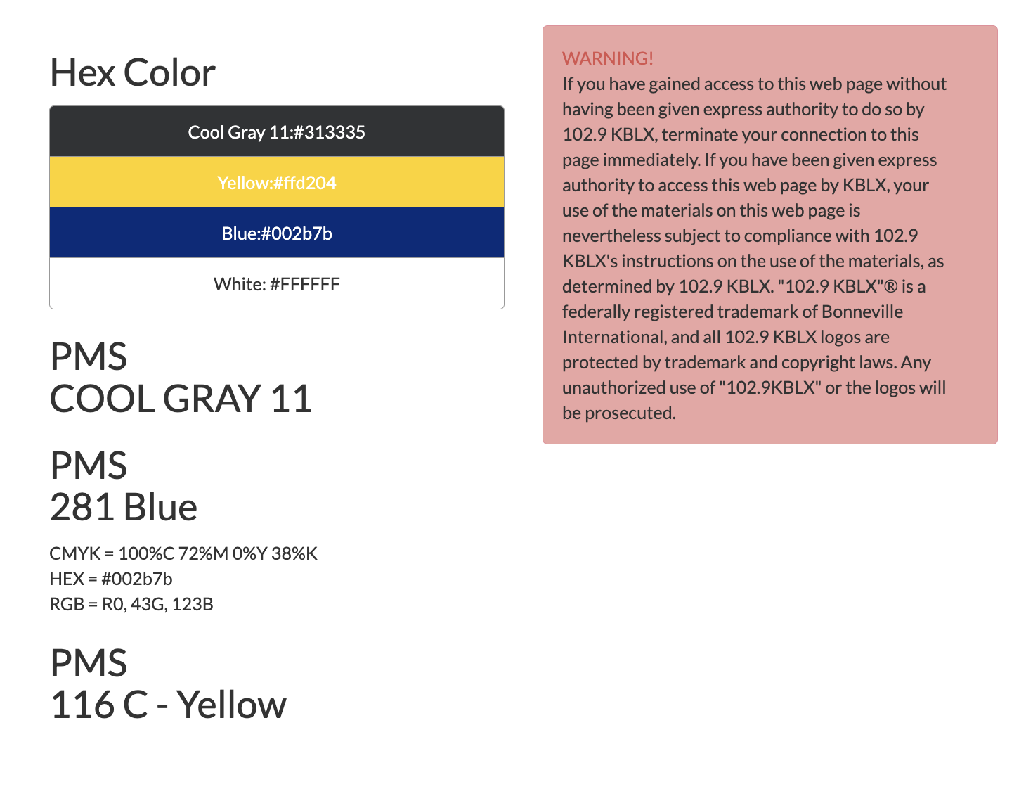 KBLX Stylesheet - 102.9 KBLX