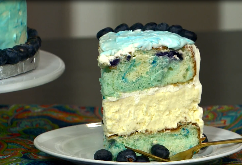 Blueberry Cream Cheese Layer Cake - Studio 5
