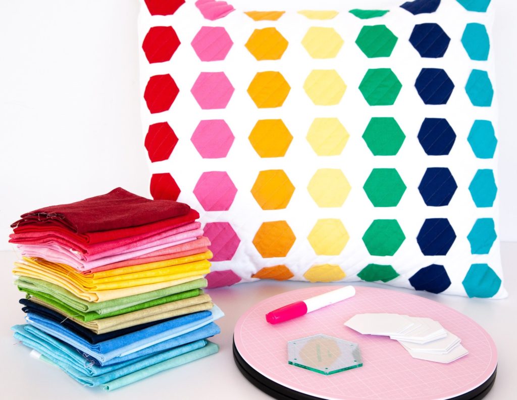 Make a Hexie Pillow: Use a classic method for this modern sewing project