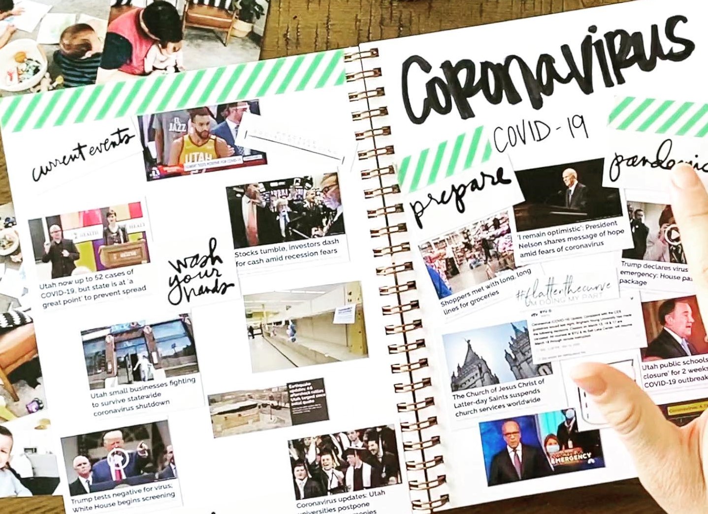 Old school scrapbooking is back! Here's how to make a COVID-19 memory book