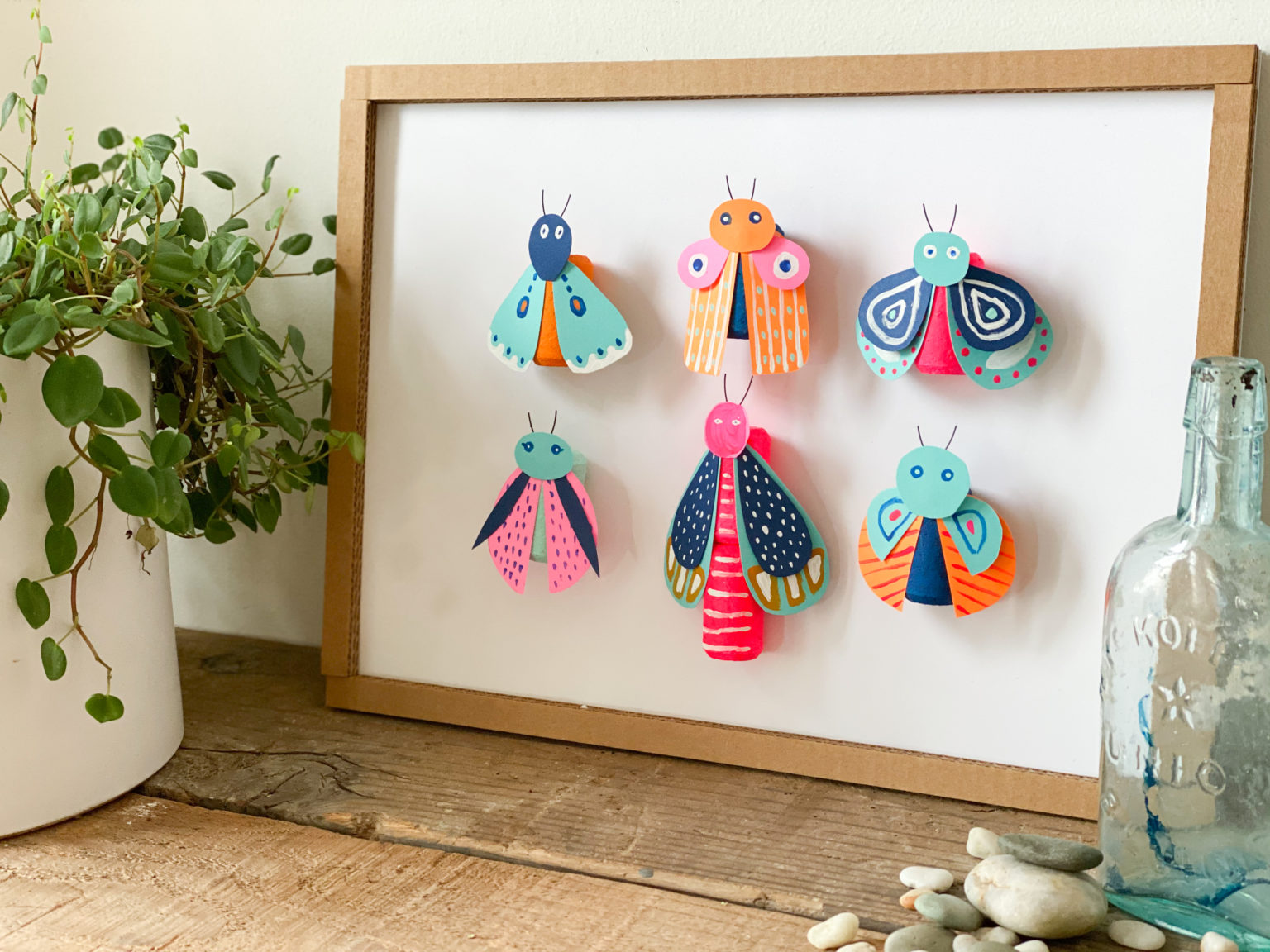 Leave the real bugs outside...Here are 2 ways to make adorable craft ...
