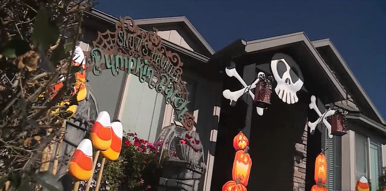 Get ready to be blown away! This Utah woman's Halloween display rivals ...