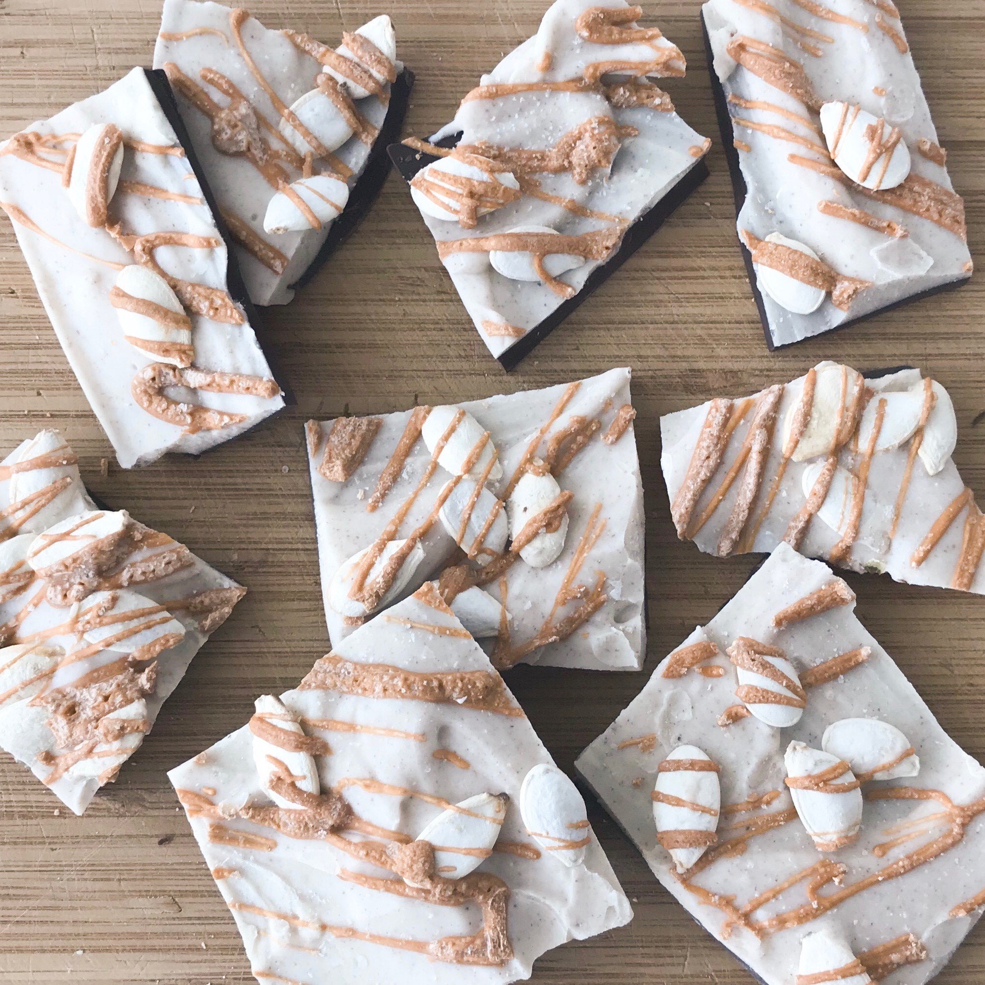 Thanksgiving Pumpkin Pie Chocolate Bark - Studio 5
