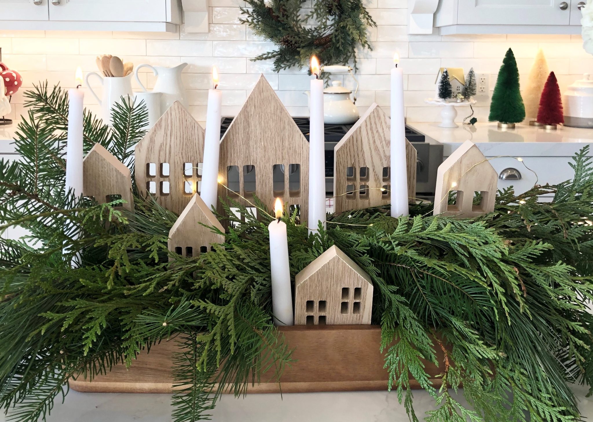 The Christmas village is going modern! Here are 5 ways to style little ...