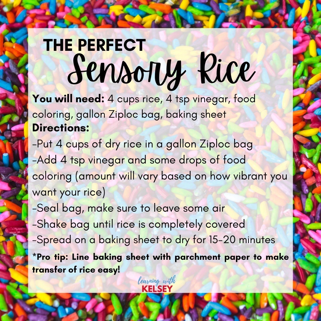 Make your own sensory bins! All you need are 4 basic ingredients