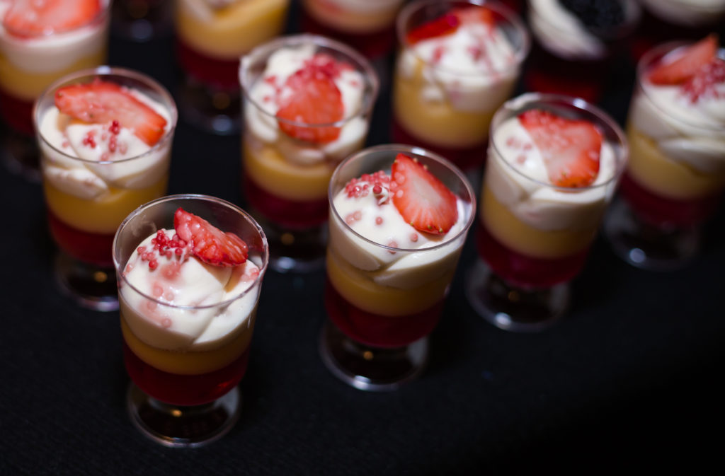 These mini trifle glasses are the perfect add to your holiday dessert bar
