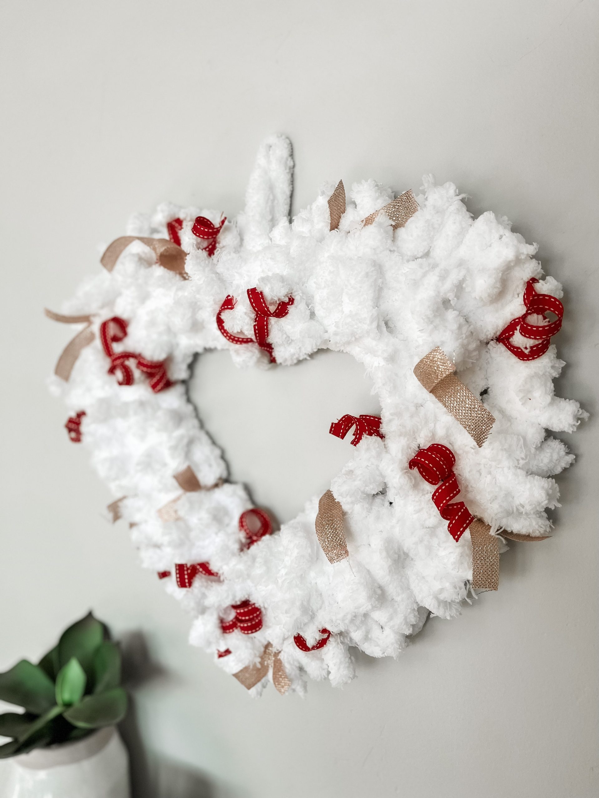 Remember latch hook? Make a heart wreath with similar shag and a modern ...