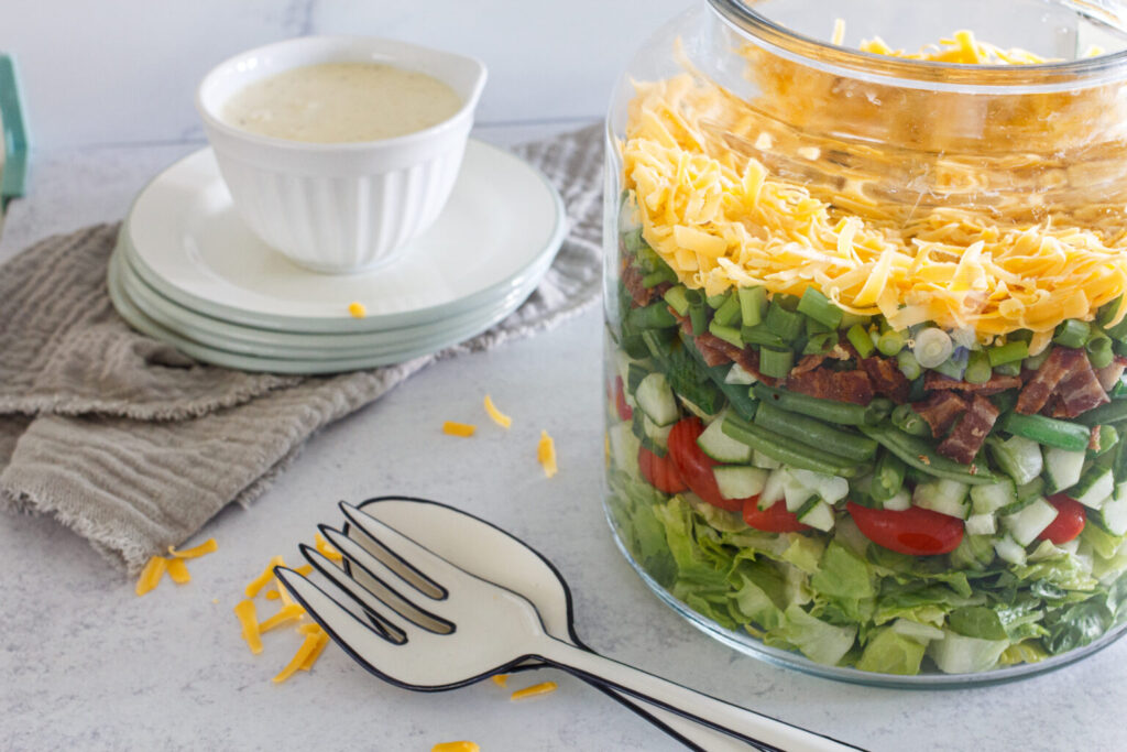 Serve your seven layer salad from a jar! Here's the new and improved ...