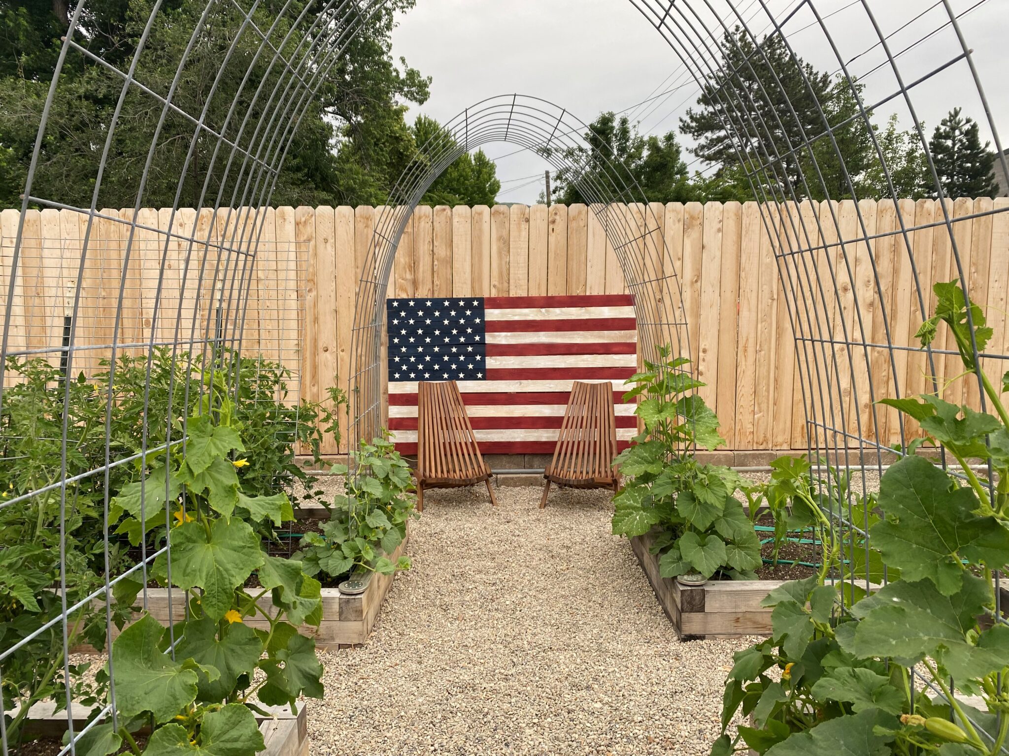 A fence panel flag makes a big statement! Here's how to make this ...