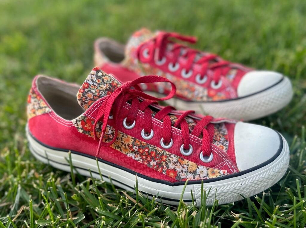 Craft up cute shoes! Try this cool fabric project for unique kicks