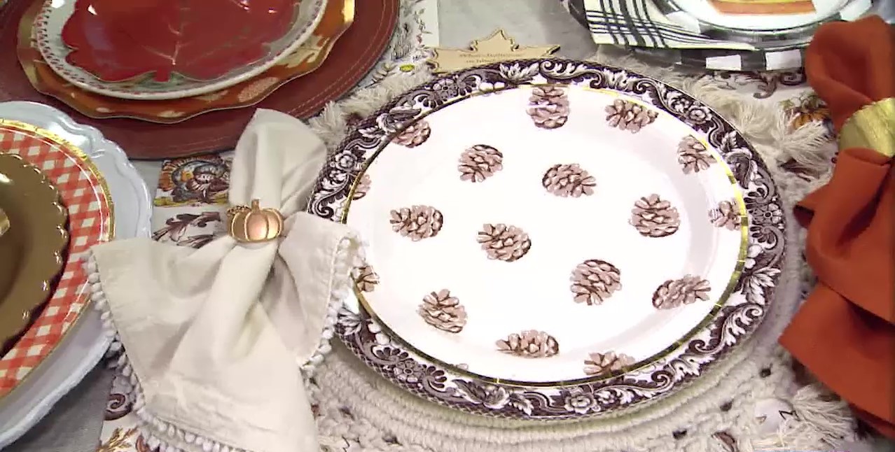 Glam up the paper plates! How to set a pretty tablescape with paper goods