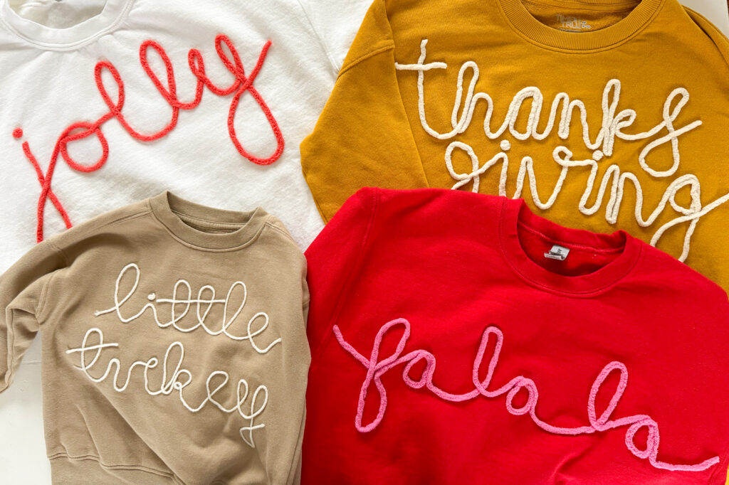 Embroider a sweatshirt without sewing! Here's the simple tutorial