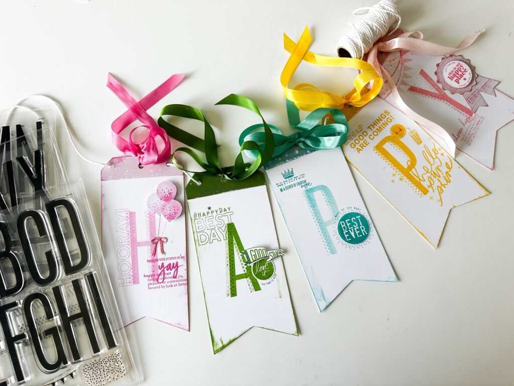 Make a custom banner for any occasion! Here's how to stamp out this ...
