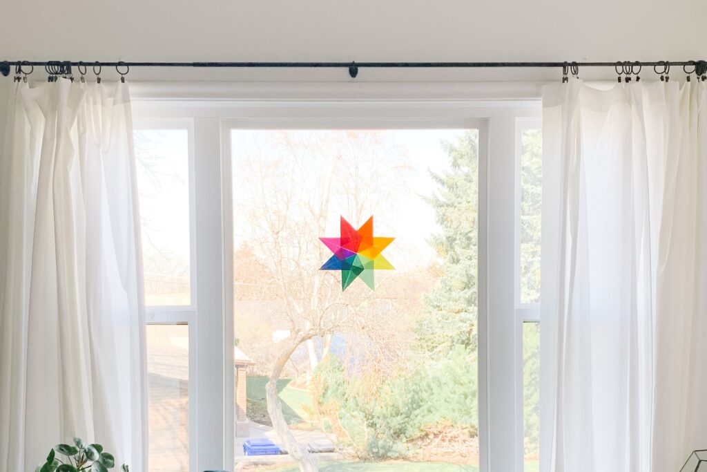 Let the sun in through window stars! This elevated kids craft will ...