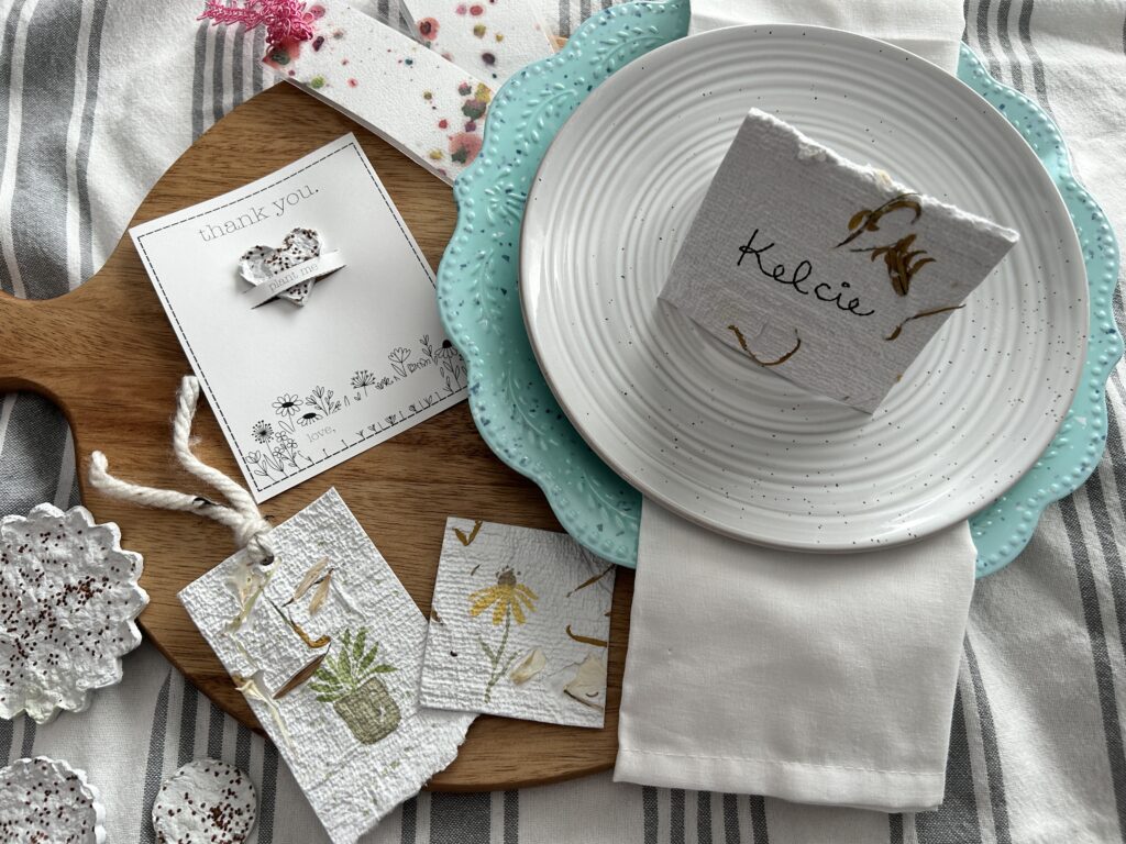 Make handmade paper... from paper! Here's how to create these pretty sheets