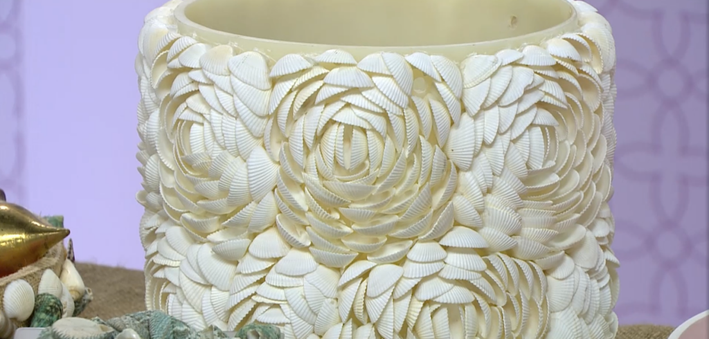 This lampshade is made of sea shells! 4 sea shell projects that turn ...