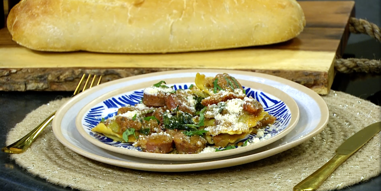 This Sun-dried Tomato Ravioli is a Luxurious (yet easy!) Mom Lunch